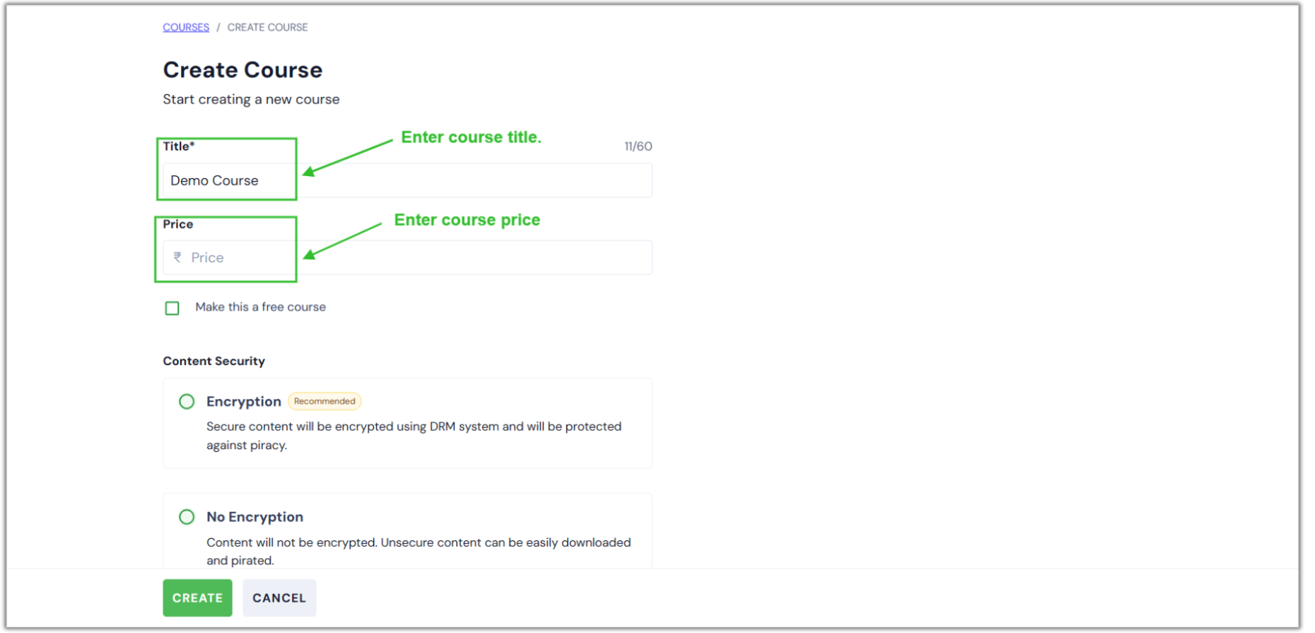 Create your First course on Learnyst